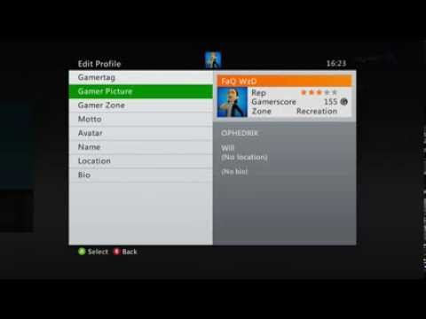 Xbox 360 How To: Change Your Gamer Profile - Name and Motto etc..