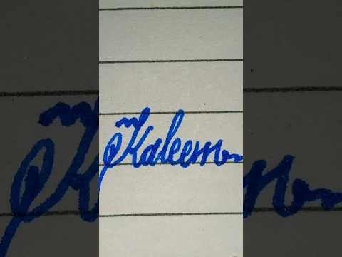 How to write name "Kaleem" #lettering #shorts