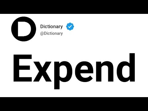 Expend Meaning In English