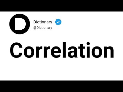Correlation Meaning In English