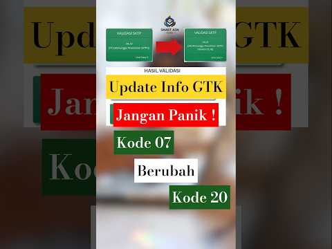 Info GTK Kode 07 Berubah Kode 20 Bagi Guru Non ASN : SKTPG segera Terbit!