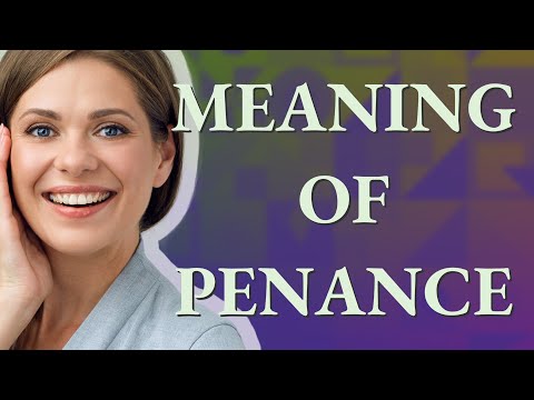 Penance | meaning of Penance