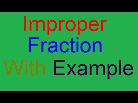 IMPROPER FRACTION IN HINDI/URDU