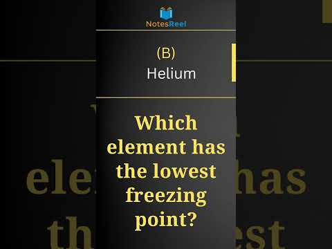 Which element has the lowest freezing point?