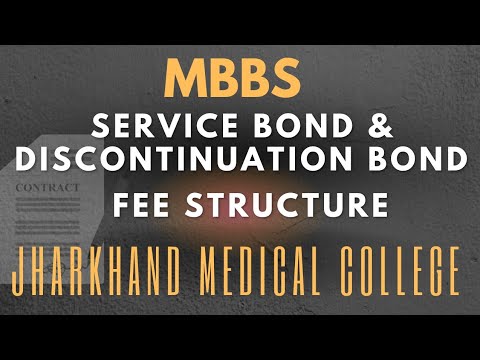 SERVICE BOND IN JHARKHAND MEDICAL COLLEGE | fee structure | #servicebond #mbbs #neetcounselling
