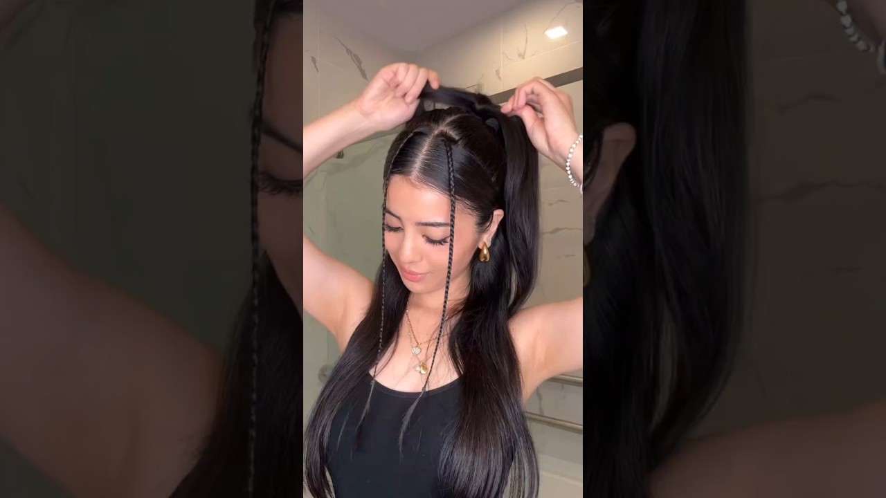 Peinado bonito y fácil para el día ❤️ #peinadosfaciles #peinados #hairstyle #viral #beautiful
