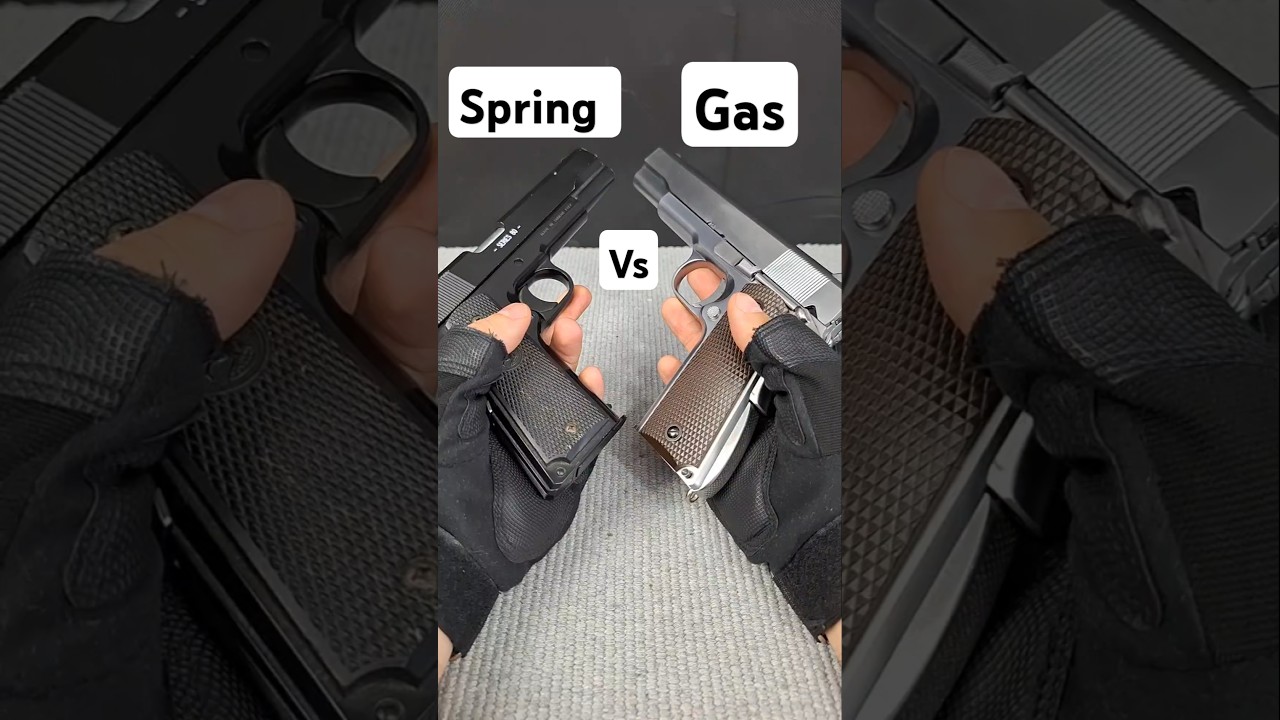 Colt 1911 Difference Gas vs Spring Airsoft