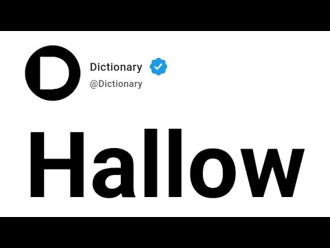 Hallow Meaning In English