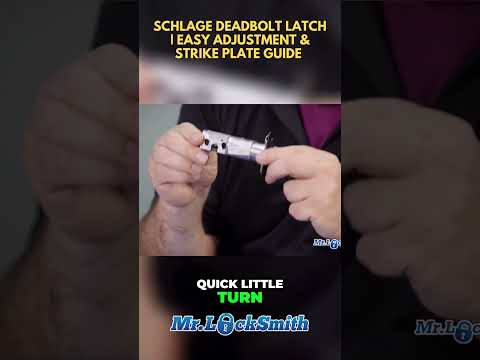 Schlage Deadbolt Latch | Easy Adjustment & Strike Plate Guide