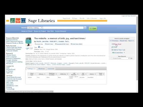How to use the "Place Hold" Function in the Libraries Catalog