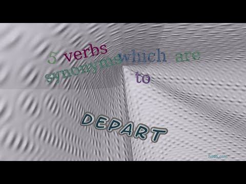 depart - 7 verbs synonym of depart (sentence examples)