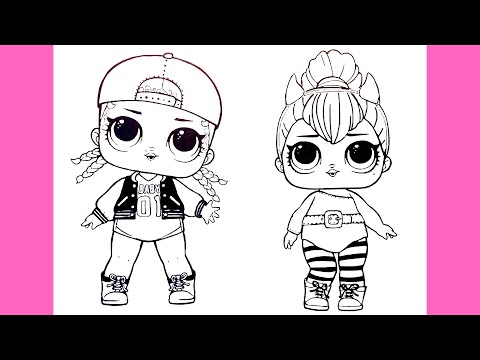 Coloring LOL Surprise Dolls Coloring Book Page For Kids