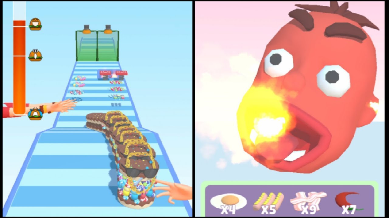 ✅HamBurger Stack Runner 3D - 😝Gameplay Walkthrough Part 1 (iOS,Android Gameplay)