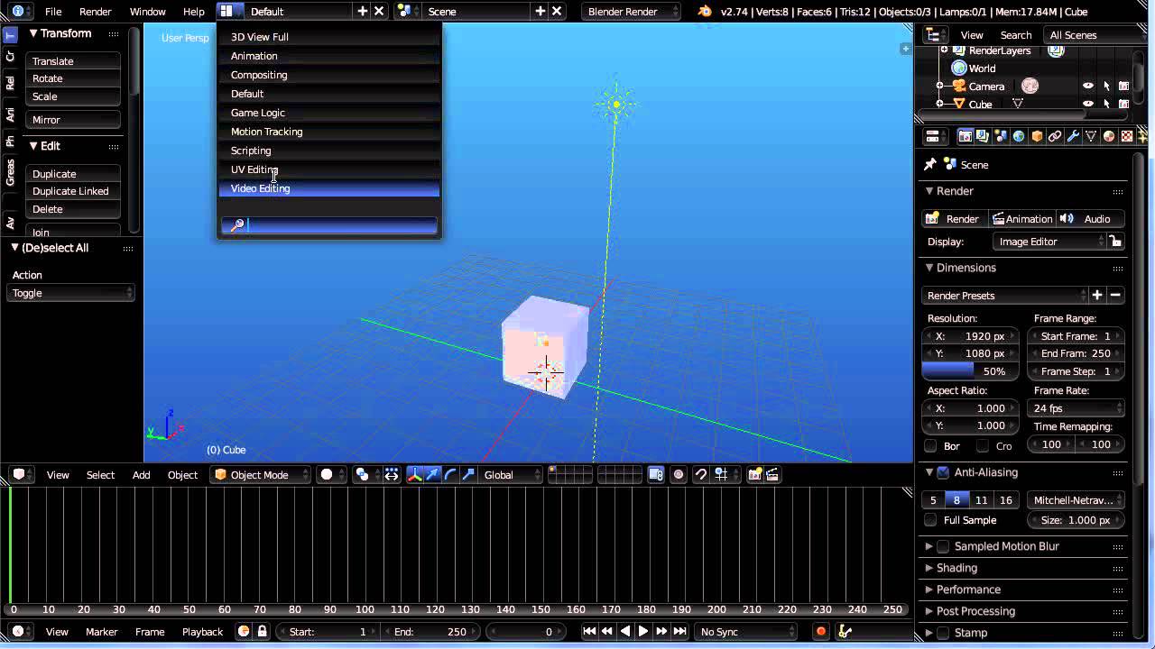 Blender for Beginners   Second Life   Interface part 1