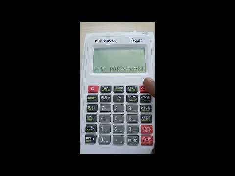 Generating a Credit note with Buyer's PIN on the CRV Aclas Devices