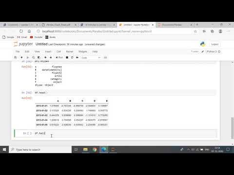 Python Pandas | Read Along Documentation With Me | Part - 2 | 10 Minutes to Pandas Section