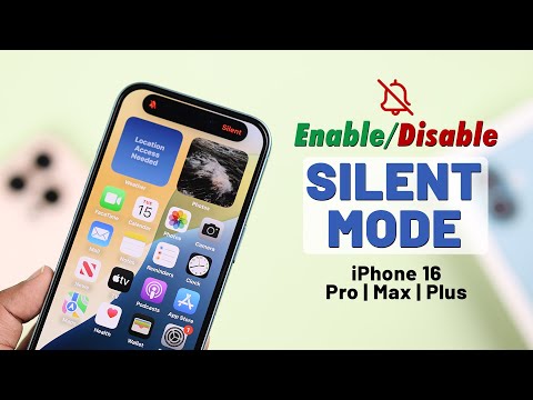 How to Turn ON or OFF Silent mode on iPhone 16!