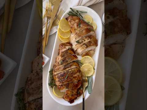 Juicy and Tender Cajun Herb Butter Turkey Breast! #thanksgiving #turkey #recipeshorts