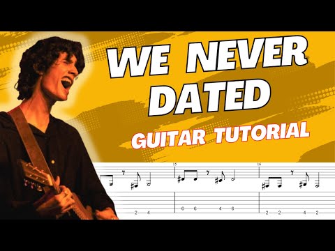 We Never Dated Sombr Easy Guitar Tutorial + Tabs
