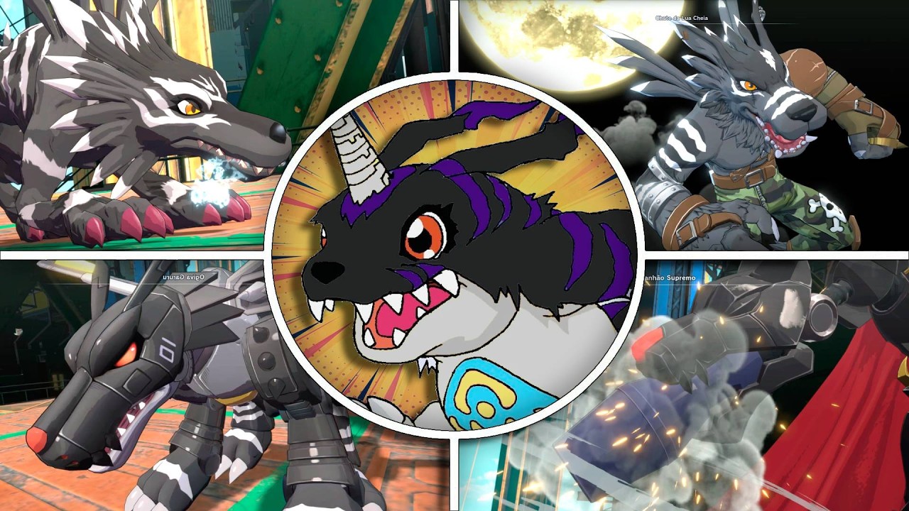 Black Gabumon & Digivolutions – Unique Skills Showcase  | Digimon Story Time Stranger