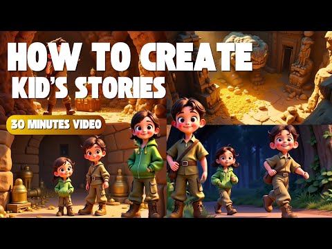How to Create Kids Animation Stories with Consistent Characters - 30 Min Video with 1 Prompt