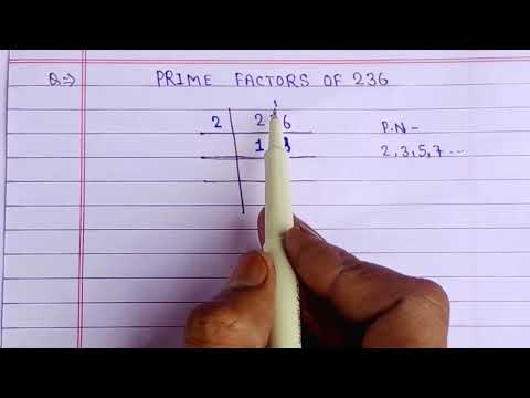 Give the prime factorisation of 236 ll prime factors of 236 ll maths 🔥🔥