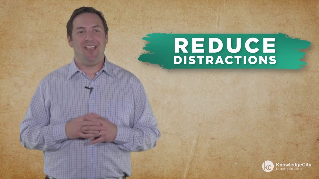 Free Course: How to Reduce Distractions | Knowledgecity.com