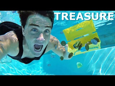 I Found a Treasure Chest in My Pool ! || Toy Review || Konas2002