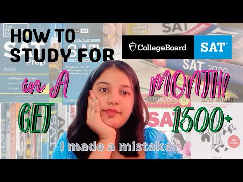 How to study for the SAT in 1 month & score 1500+ 🐼 advice, resources & more 💛 I made some mistakes.