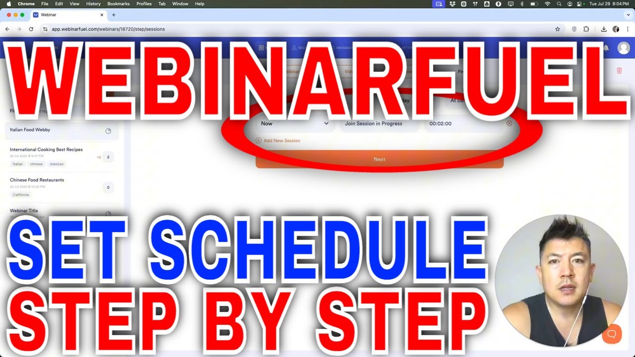 ✅ How To Set Webinar Schedule Times In WebinarFuel 🔴