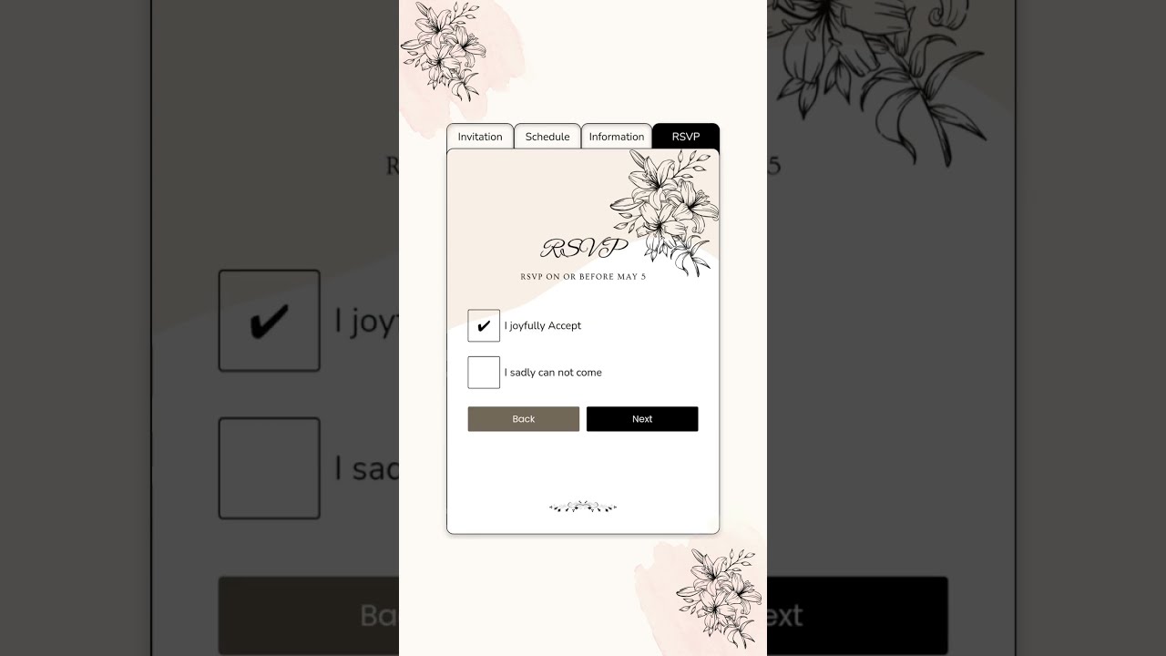 Pink Simple Wedding Invitation Website | evites.me