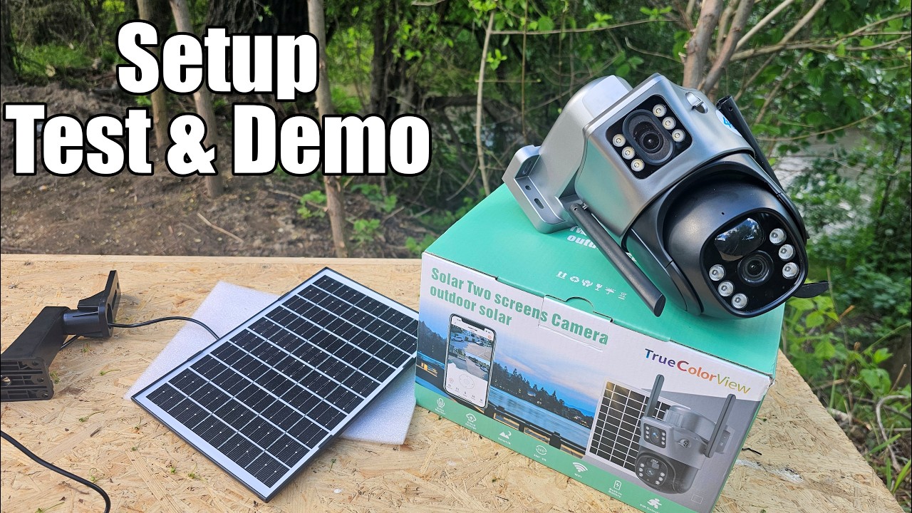 Outdoor 4G Solar Camera with V380 Dual Lens