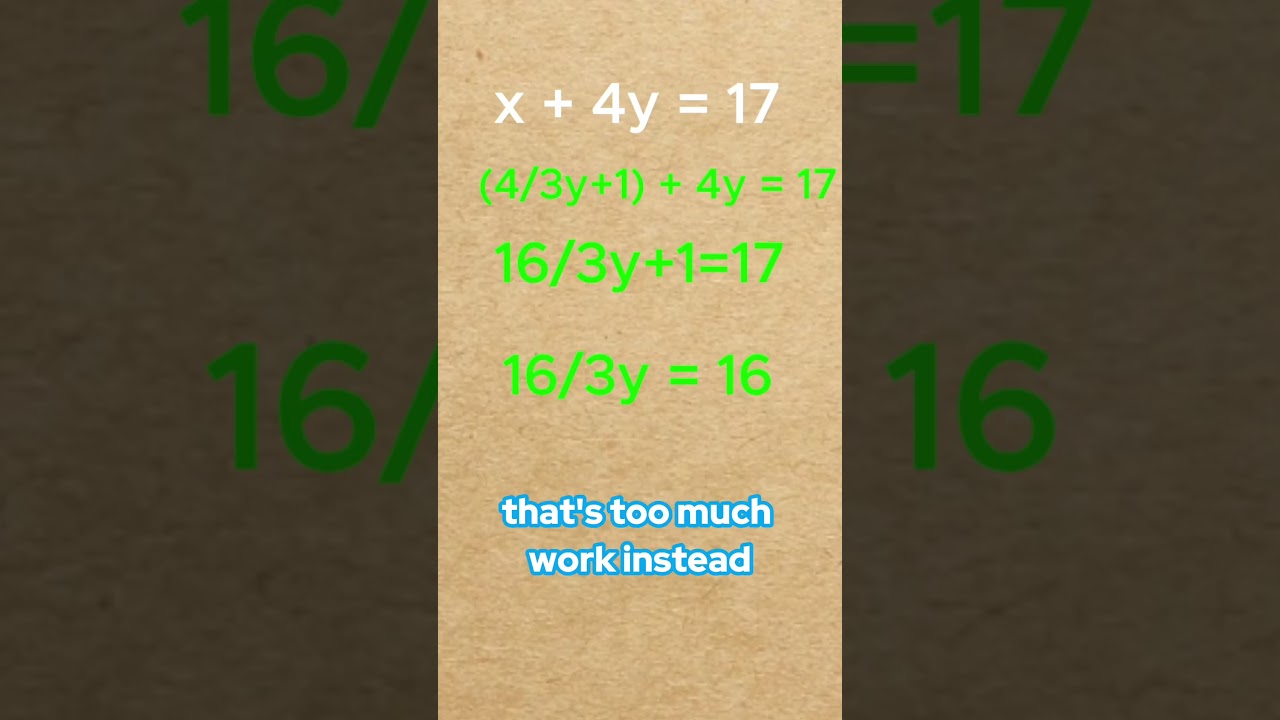 Can You Solve for X in a System of Equations?