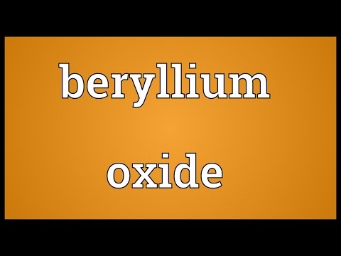 Beryllium oxide Meaning