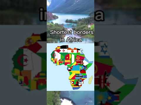 shortest borders in Africa #maps #geography #relations #life #africa #map #borders #land #life