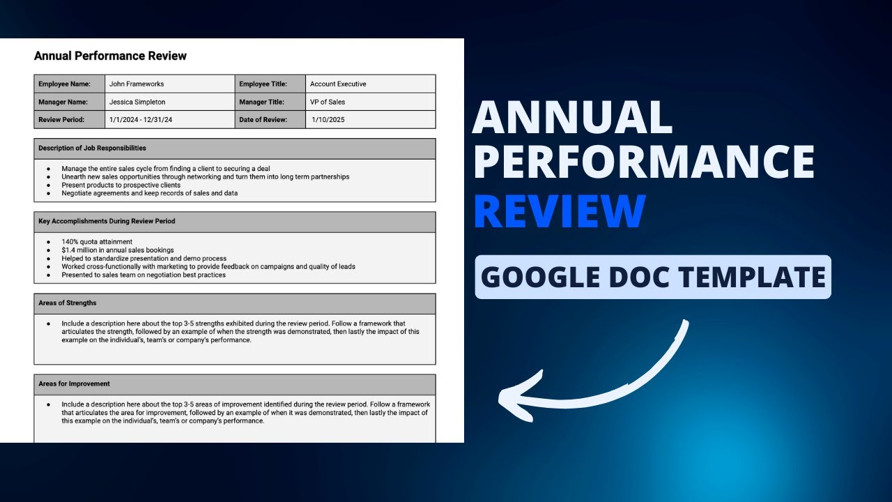 How to conduct an annual performance review