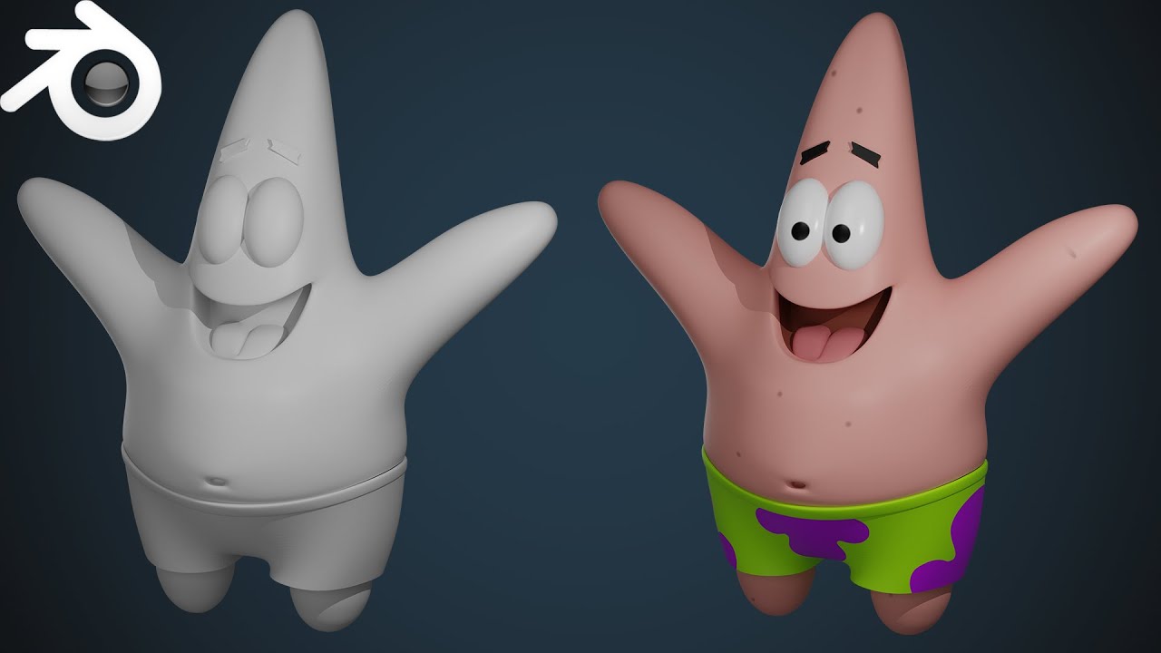 How to Make Patrick Star in Blender - 3D Tutorial for Beginners