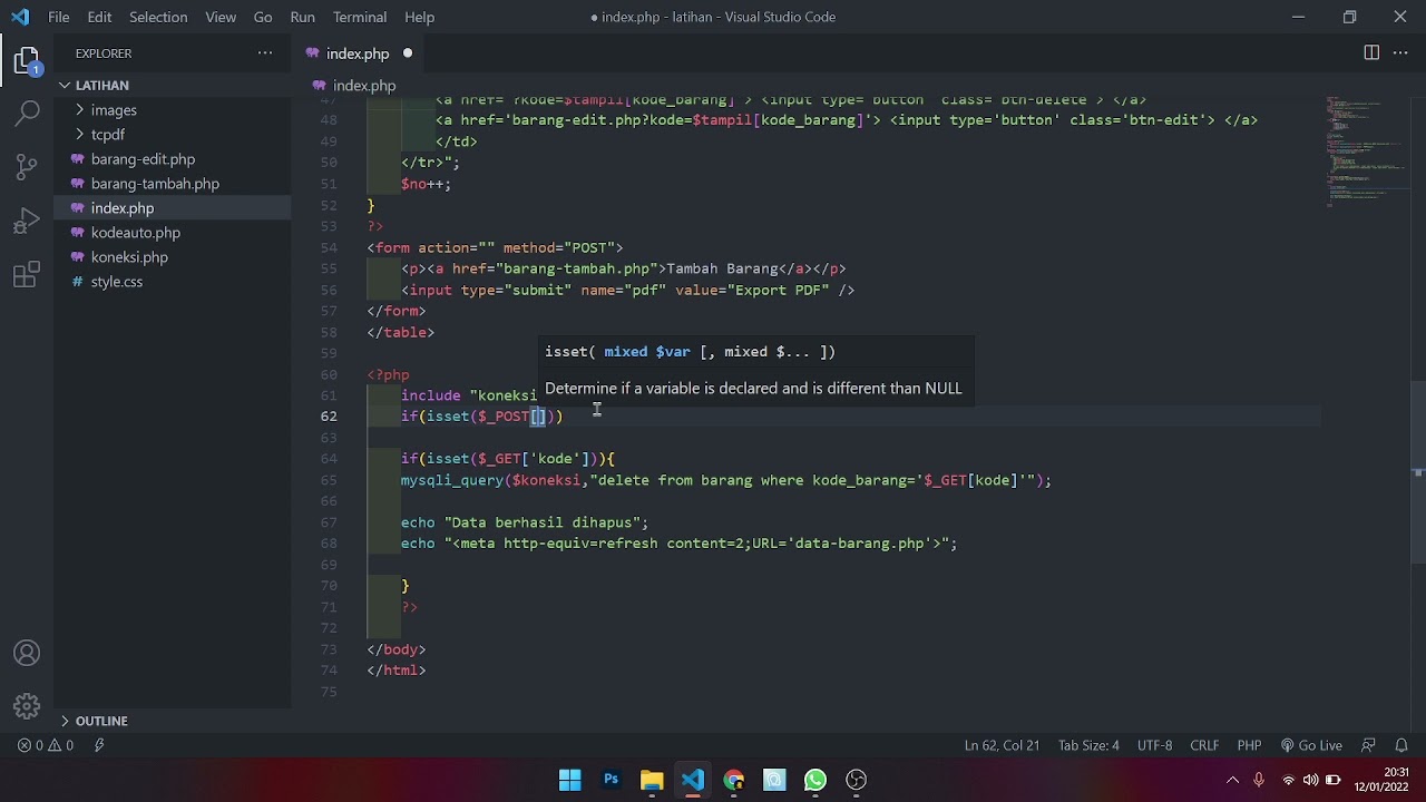 Membuat Fitur Export PDF di PHP & MYSQL