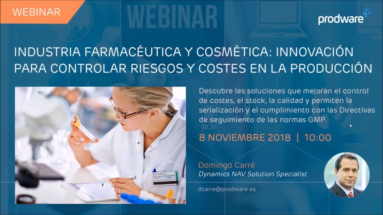 Webinar: Innnovación en la industria farmacéutica y cosmética