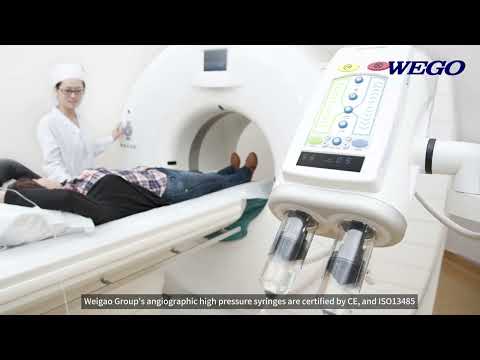 CT Syringes|Angiographic Syringe display video|WEGO Medical Devices