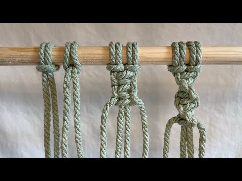 3 Easy Macrame Knots for Beginners
