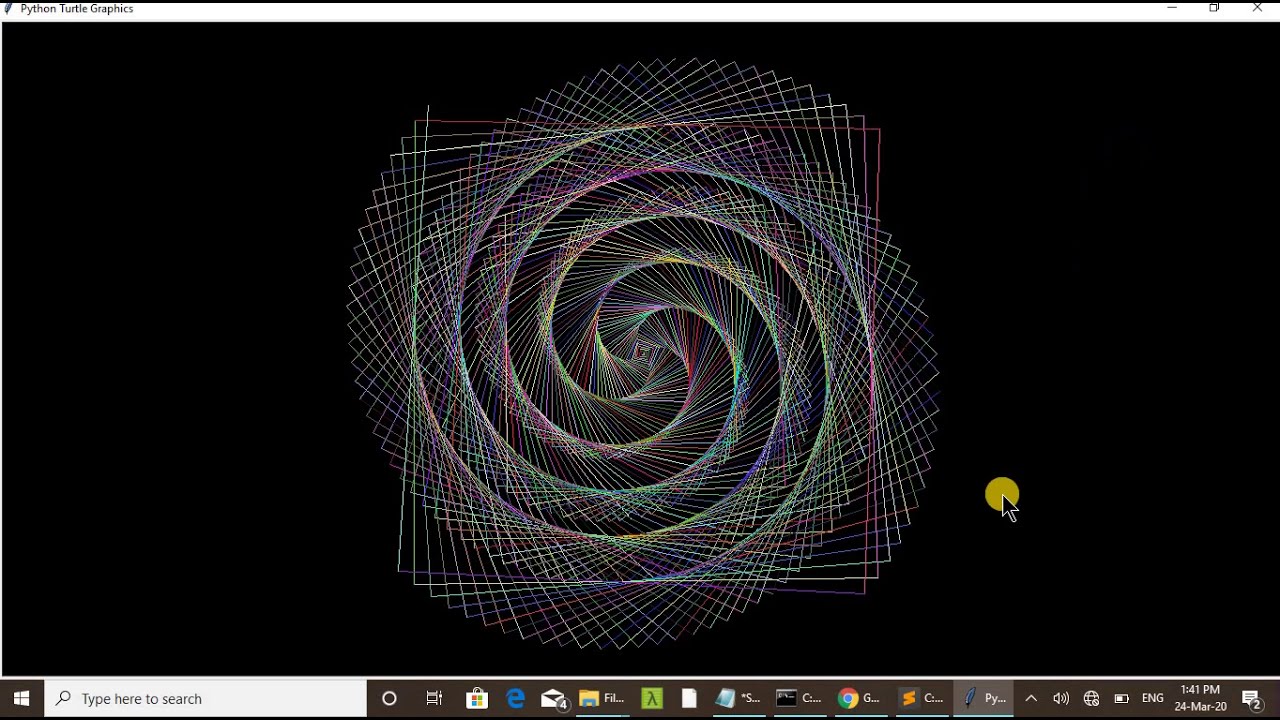 Python Turtle Graphics - Beautiful Geometrical pattern