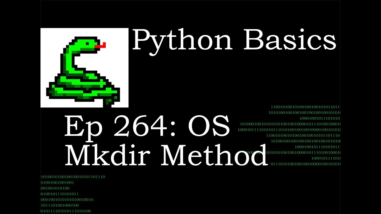 Python Basics Os Mkdir Method
