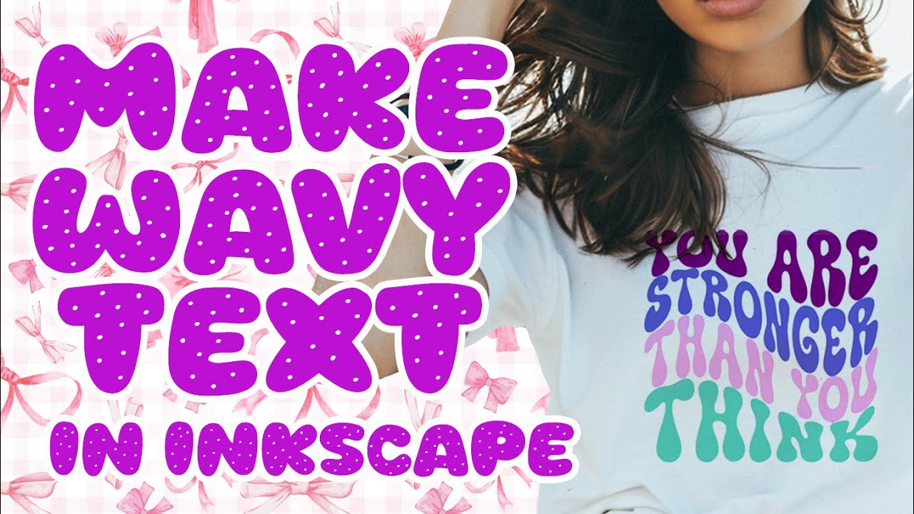 Wavy text effect using Inkscape Beginner tutorial step by step
