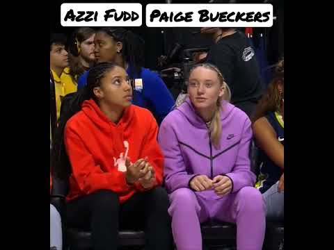 Paige Bueckers & Azzi Fudd pull up to Connecticut Sun's WNBA game #short #shorts #WNBA #uconnhuskies