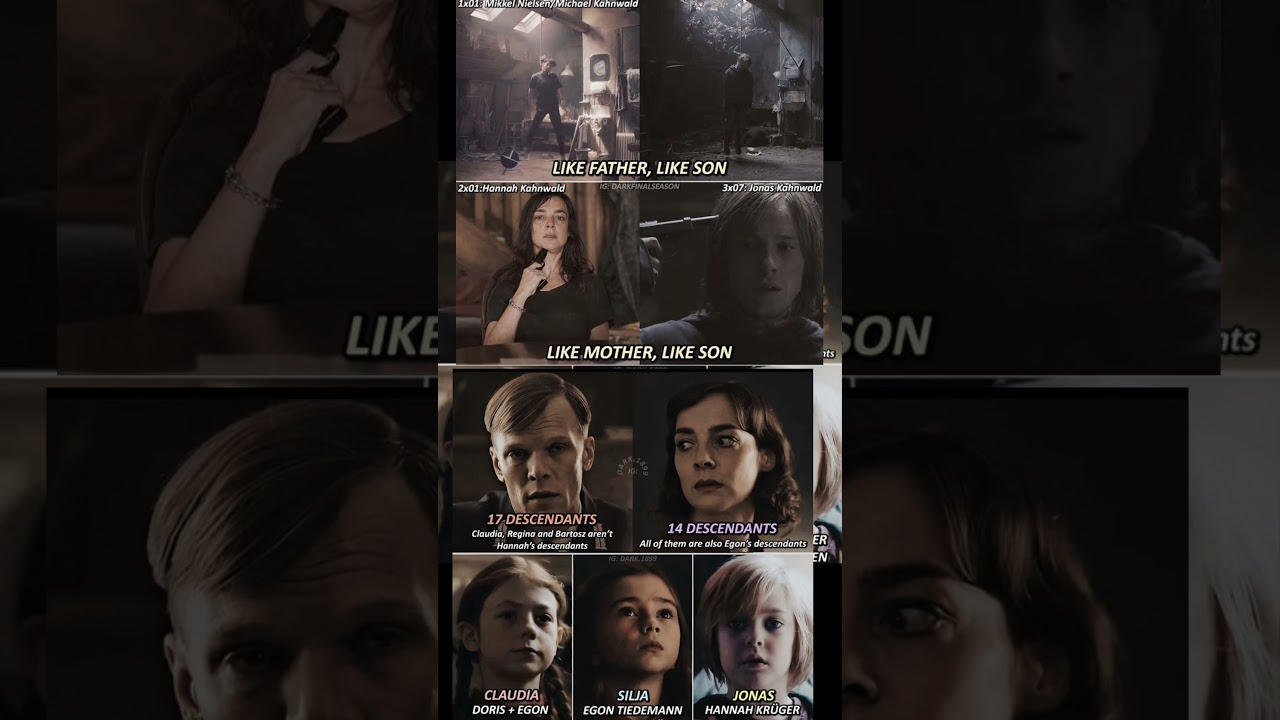 Dark Family Tree Explained 😱 17 vs 14 Descendants Twist  Jonas, Claudia & Silja Connection #fanedit