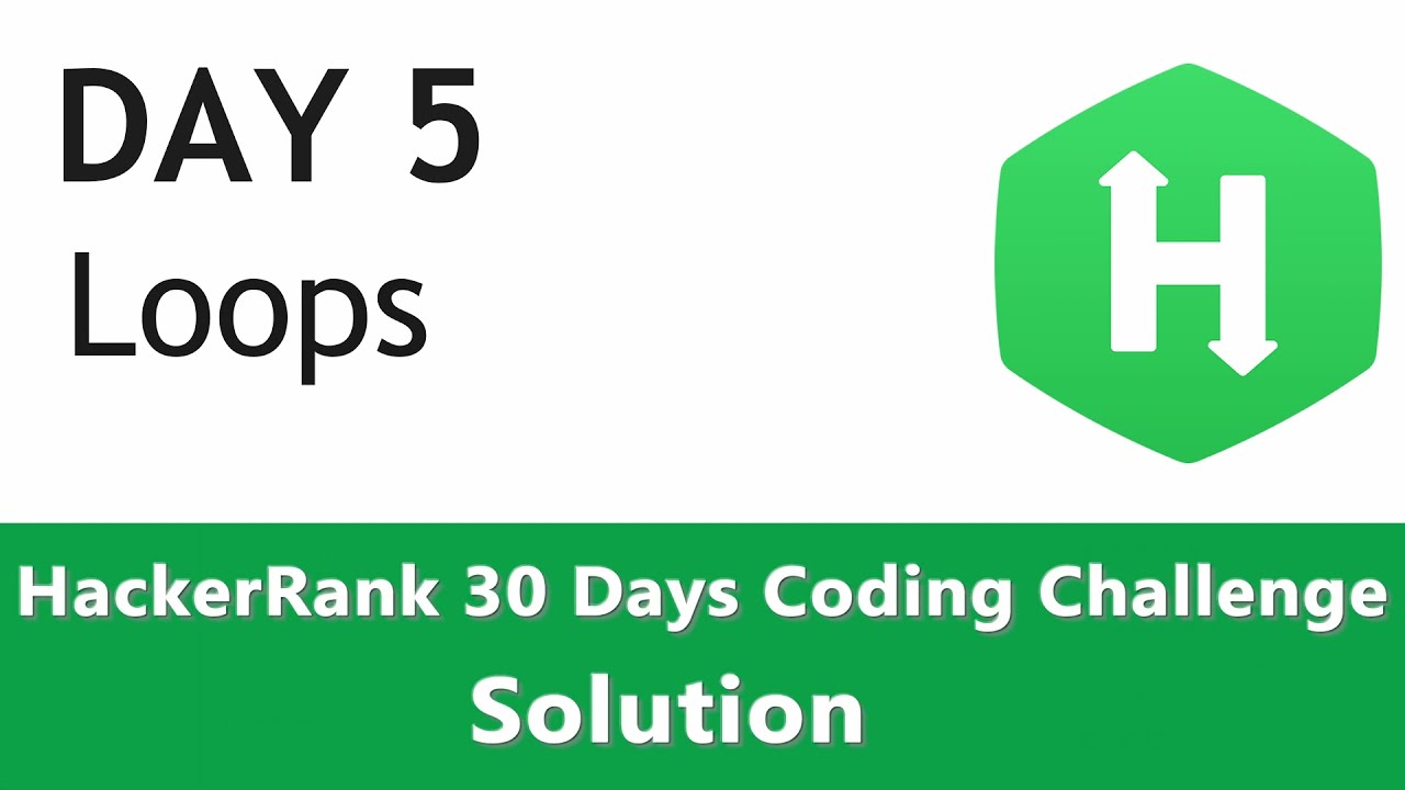 Day 5 - Loops HackerRank Solution Coded in Python