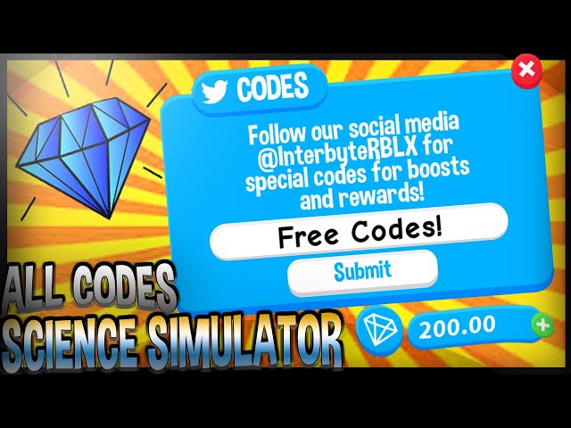 Roblox Science Simulator codes in October 2022: Free boosts, pets, and more