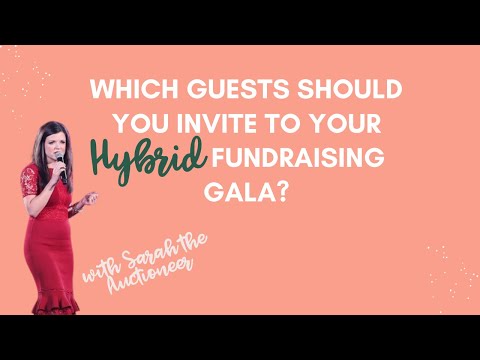 Which donors should you invite to your fundraising gala?