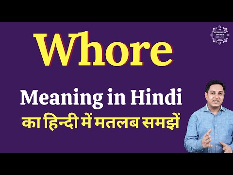 Whore meaning in Hindi | Whore ka matlab kya hota hai